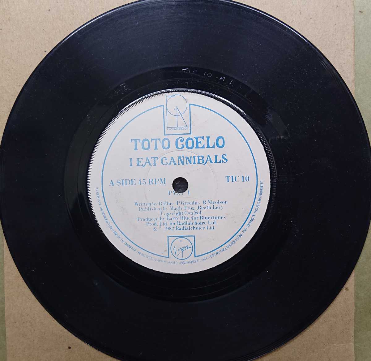 【やや傷や汚れあり】*TOTO COELO/I EAT CANNIBALS'1982UK VIRGIN7INCHの落札情報詳細 - ヤフオク ...