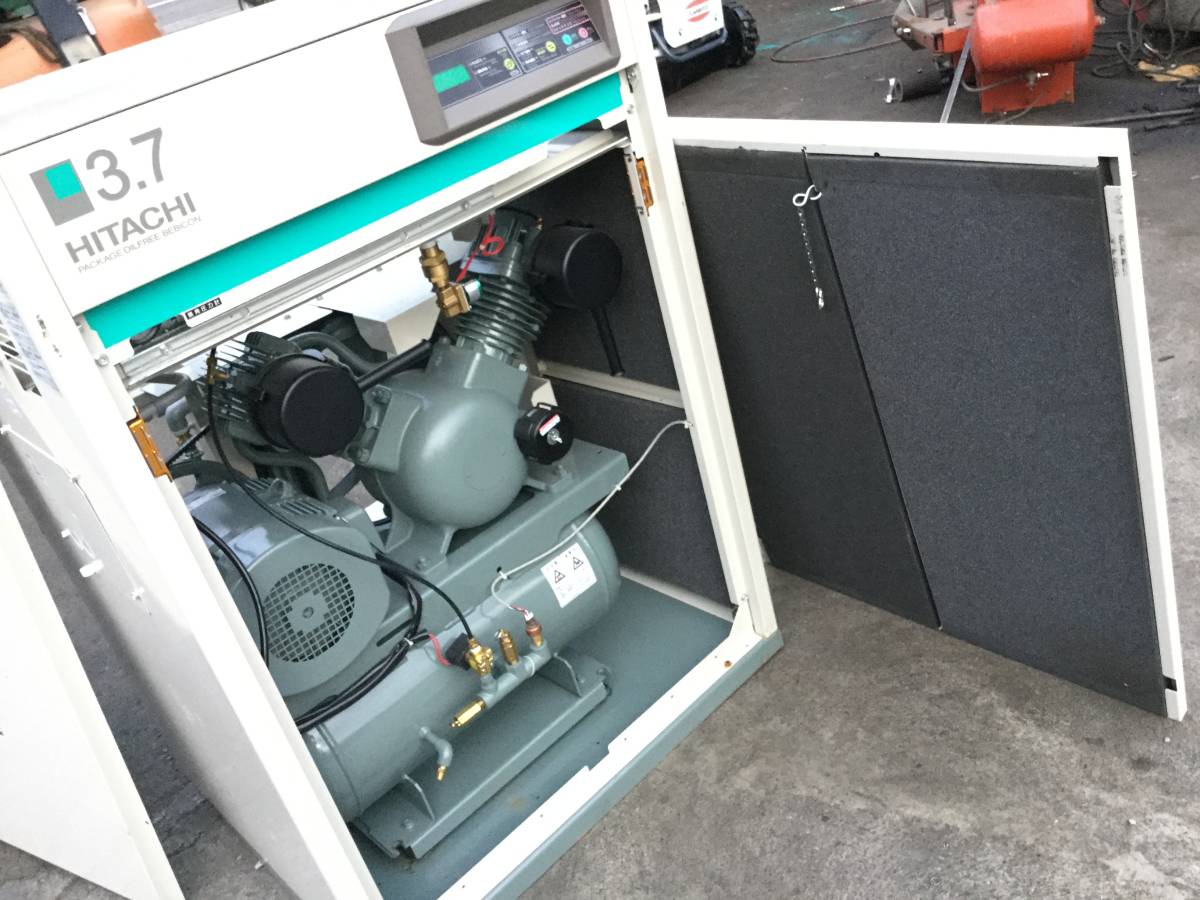 日立POD-3.7MNP5ドライヤー付 エアーコンプレッサー 3.7kw 5馬カ3相200V 50Hzの落札情報詳細 - Yahoo!オークション落札価格検索 オークフリー