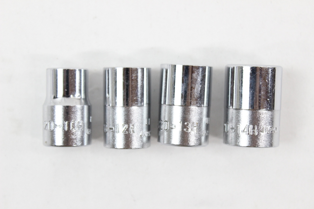 229 【中古/送料無料】KTC ソケット4点セット B20-10H B20-12H B20-13H B20-14H 工具パーツ 差込角3/8インチ(9.5mm) 2960N3/1bの落札情報 ...