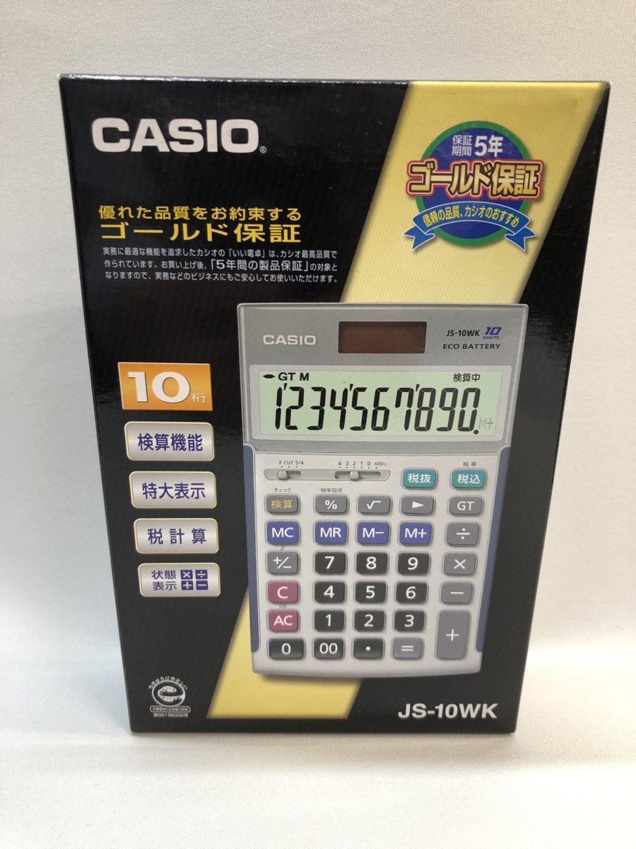 ★即決★5000台限定★カシオ JS-20WK-BK ② ブラック×ゴールド 黒×金 電卓 ジャスト型電卓 CASIO12桁 実務 本格 経理 簿記 税理士 会計士 の落札情報詳細| ヤフオク ...