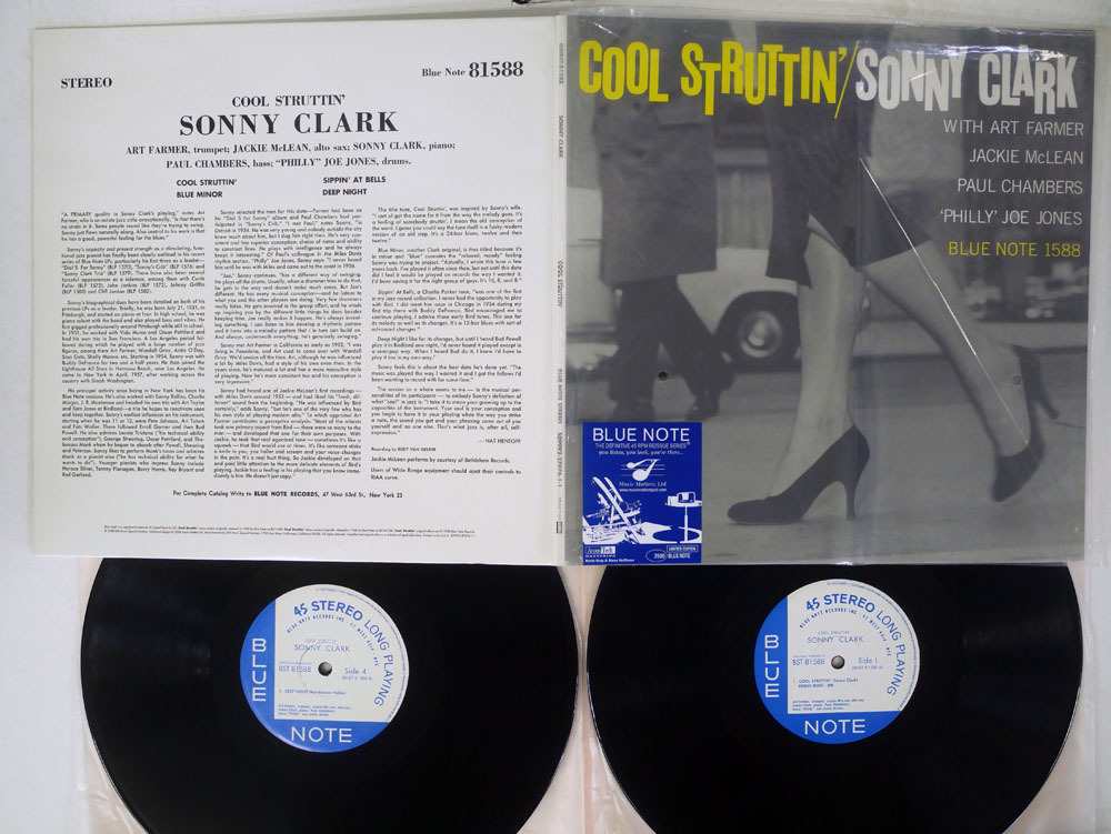 米 限定2LP,45rpm!! SONNY CLARK/COOL STRUTTIN'/BLUE NOTE MMBST-81588の落札情報詳細 ...