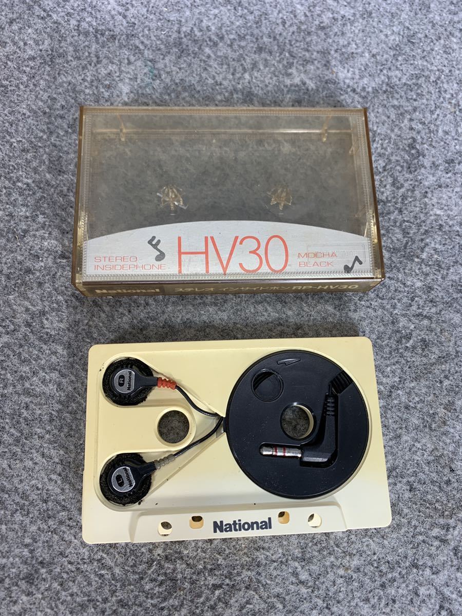 ナショナル National ステレオインサイドホン RP-HV30 かせっとくん イヤホン STEREO INSIDEPHONE モカ ...