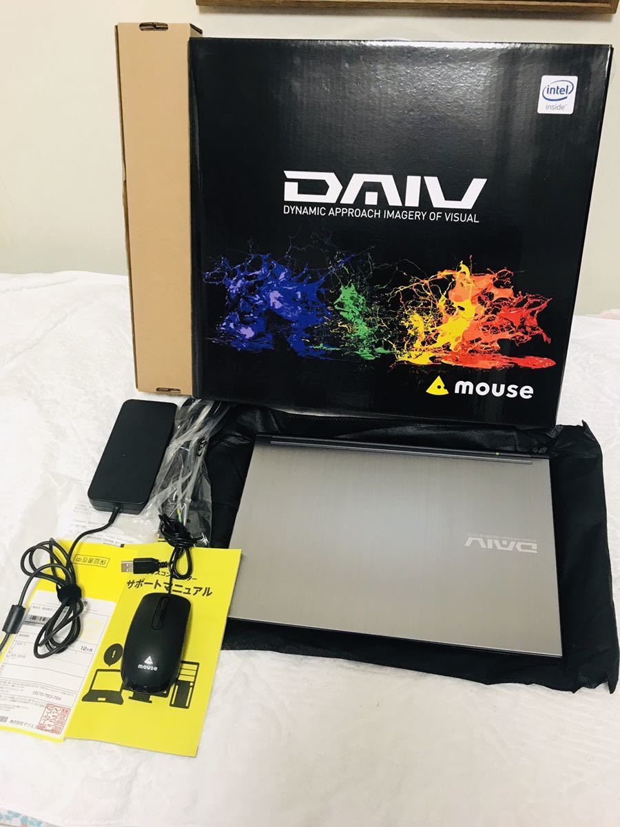 MouseComputer DAIV DAIV 5Pノート PC Core i7-9750H 2.60GHz 16GB 512GB15.6型 Win 10 Home 中古美品 マウス ...