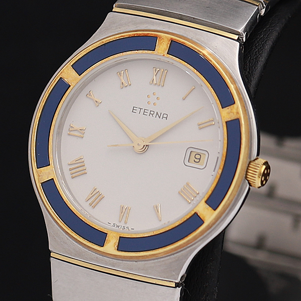 【中古】1円 稼働 良品【ETERNA/エテルナ】B025 SS×YG デイト ローマン 白文字盤 QZ レディース腕時計 A0127337の落札情報詳細 - Yahoo!オークション落札価格 ...