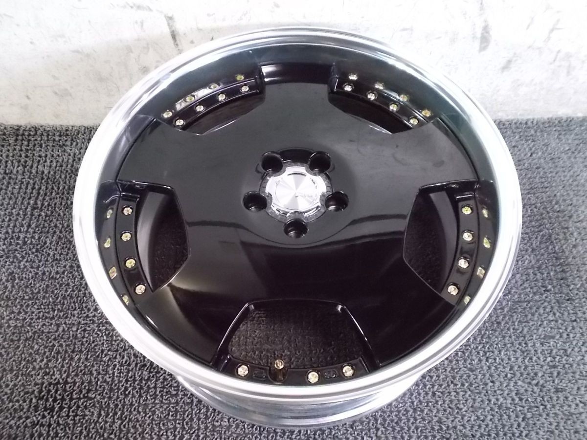 【目立った傷や汚れなし】★美品!売切り!★WORK ワーク ALD1 ランベック LD1 20インチホイール 9J+30 5穴 PCD114.3 ディッシュ 1本 アルファード 等 / N10 ...