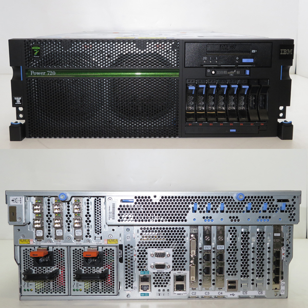 【傷や汚れあり】 IBM Power 720 8202-E4D【Power7+(3.6GHz)/16GB/900GBx4/DAT160】の落札 ...