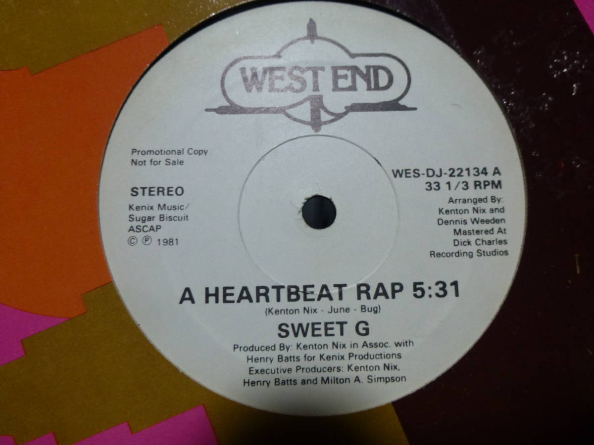 【傷や汚れあり】【taana gardner/heartbeatネタ/us original】sweet/g a heartbeat rap ...