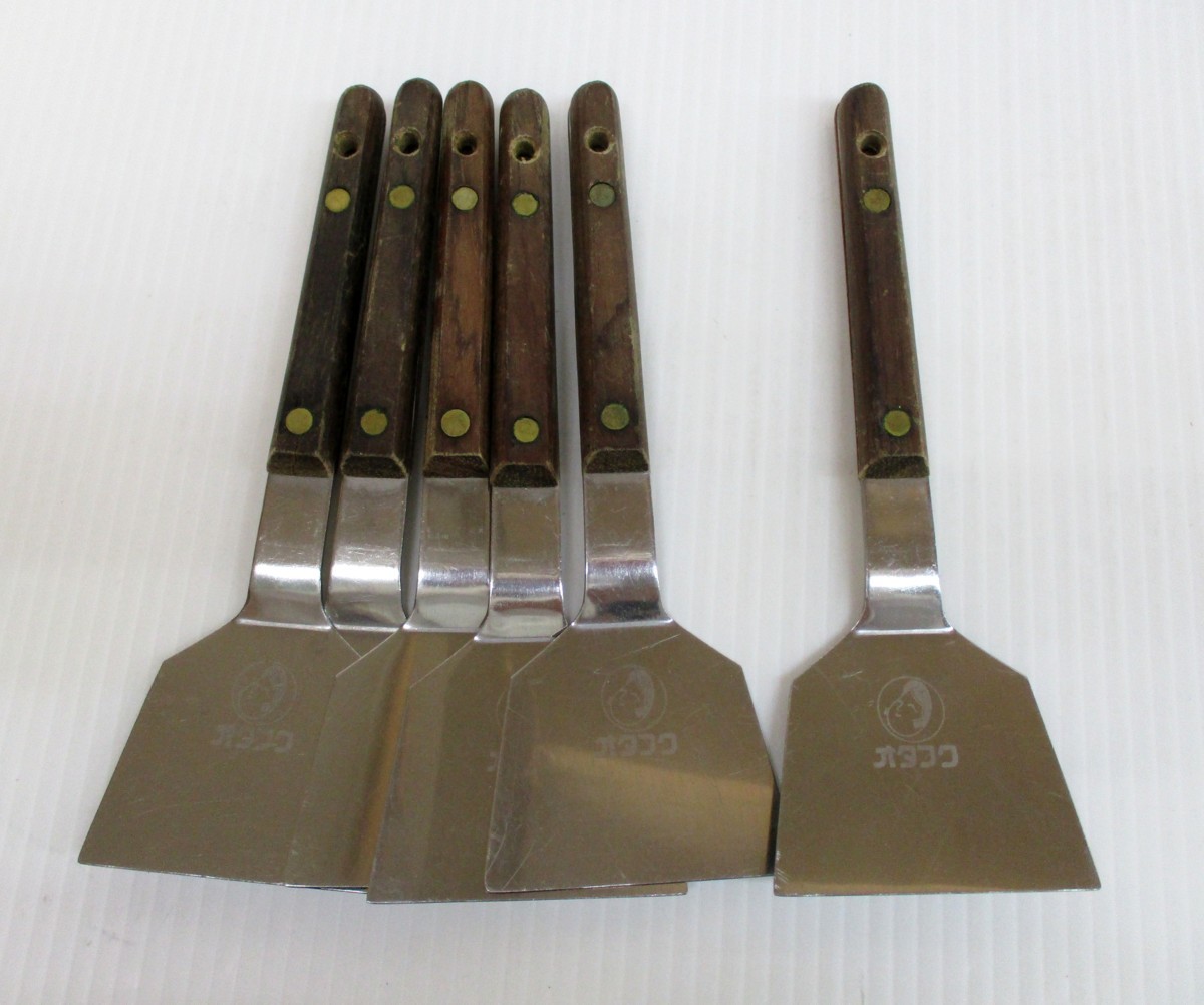 【やや傷や汚れあり】★ 88398 ヘラ 小 オタフク 6本セット KANKUMA 6.5 x 18cm お好み焼き 鉄板焼 ★*の落札情報詳細 - Yahoo!オークション落札価格検索 オークフリー