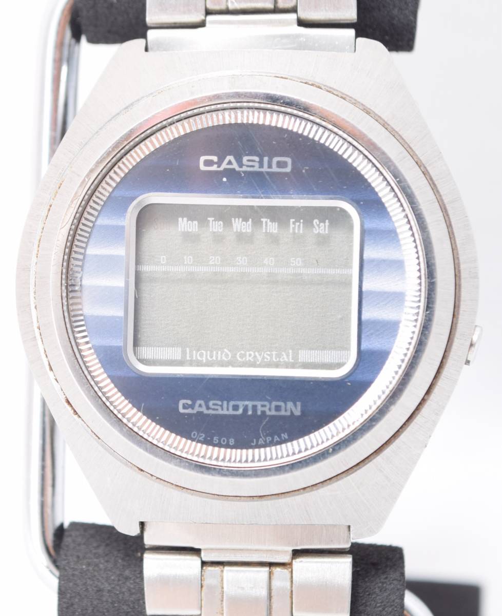 【傷や汚れあり】U★CASIO カシオ CASIOTRON カシオトロン 02-504 デジタル liquid crystal クオーツ メンズ 腕時計★ の落札情報詳細| ヤフオク落札価格 ...