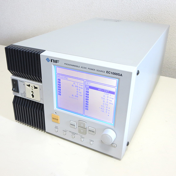 【目立った傷や汚れなし】【校正済・動作確認済】EC1000SA プログラマブル交流電源 AC1kVA AC+DC 310V NF回路設計 ...