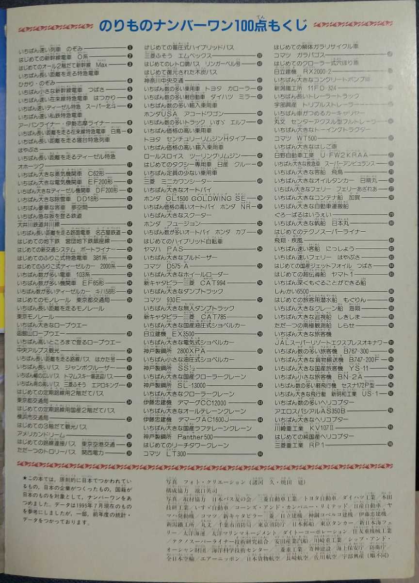 【やや傷や汚れあり】のりものアルバム25 新訂版のりものナンバーワン100点の落札情報詳細 ヤフオク落札価格検索 オークフリー