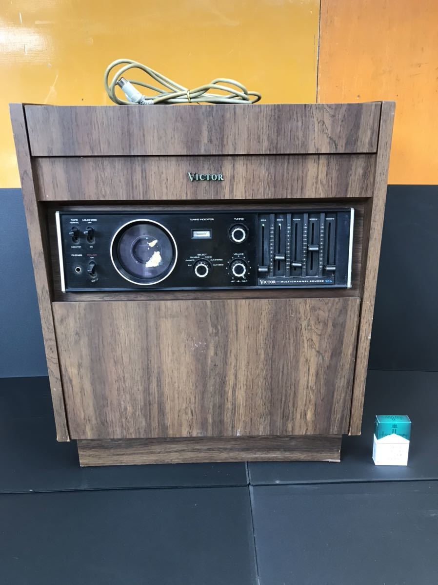 【目立った傷や汚れなし】格安スタート Victor SSL-55MS ビクター アンティーク ターンテーブル 昭和レトロ SOUND ...