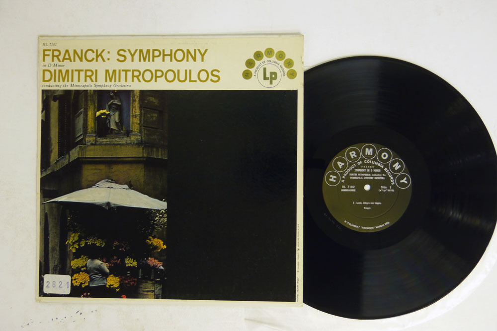 【やや傷や汚れあり】米 DIMITRI MITROPOULOS/FRANCK: SYMPHONY IN D MINOR/COLUMBIA HL ...