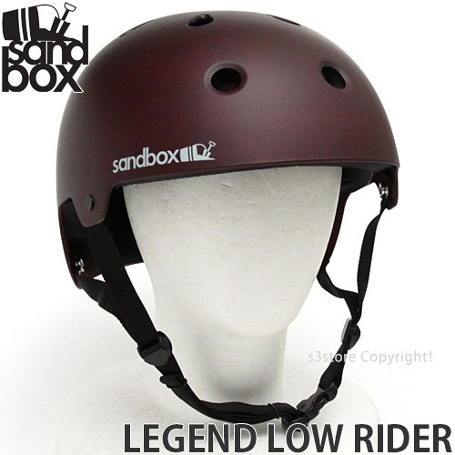 【未使用】1円～ SANDBOX LEGEND LOW RIDER BURGUNDY (MATTE) LARGE サンドボックス レジェンド ロウ ライダーSKATE スノボ ヘルメット ...