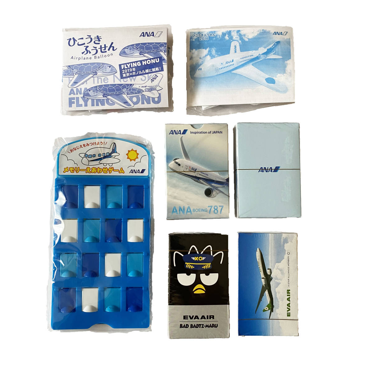 【未使用】ANA EVA AIR トランプ 風船 パズル バッドばつ丸 フライングホヌの落札情報詳細 - ヤフオク落札価格検索 オークフリー