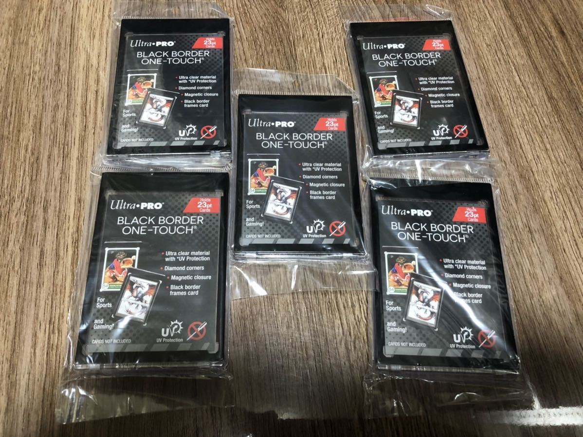 【未使用】送料無料 ウルトラプロ ワンタッチマグネットホルダー 黒枠 23pt(約0.6mm厚対応) Ultrapro One Touch 匿名配送 ヤフネコ 5個セットの落札情報詳細 ...