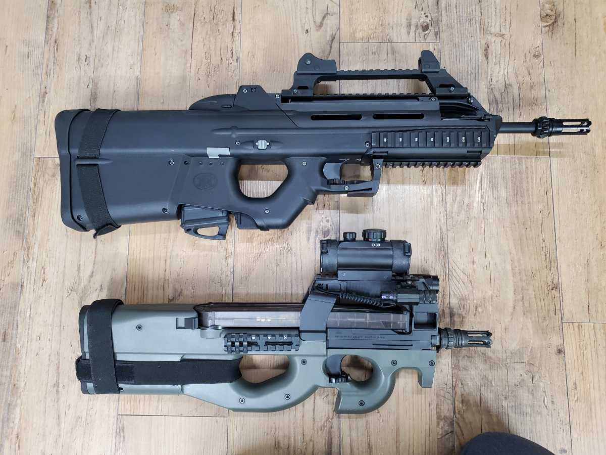 【傷や汚れあり】G&G F2000 タクティカル 刻印あり 東京マルイP90 カスタム セット おまけ Tactical Rail for ...