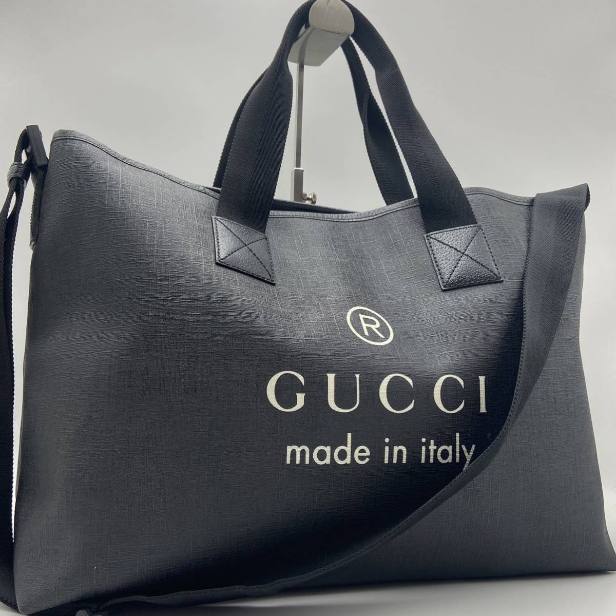 【未使用】1円《未使用》グッチ GUCCI トートバッグ プリント 2way ビジネスバッグ ショルダーバッグ PVC メンズ GG 大容量 A4 の落札情報詳細 - ヤフオク落札価格検索 ...