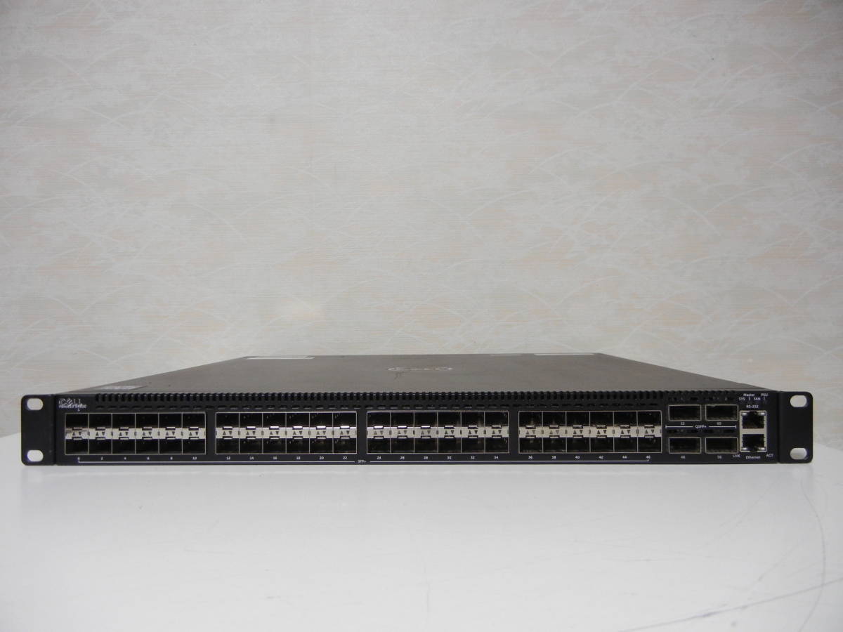 【やや傷や汚れあり】★中古 DELL PowerSwitch Sシリーズ Force10 S4810P-AC 48ポート10GbE/4ポート ...