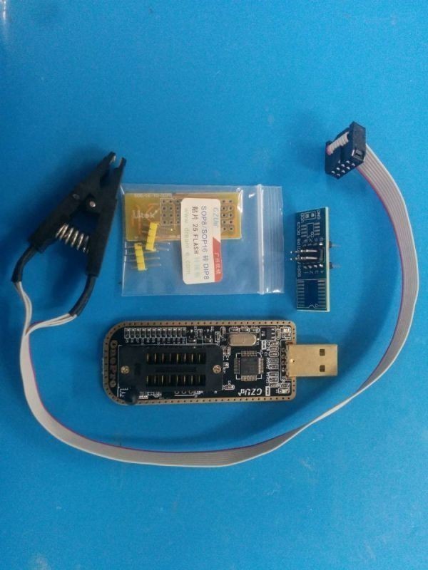 【未使用】BIOS ROMライター 焼きツール BIOSプログラマ汎用品/EEPROM FLASH用 書き換えツール および チップクリップ ...