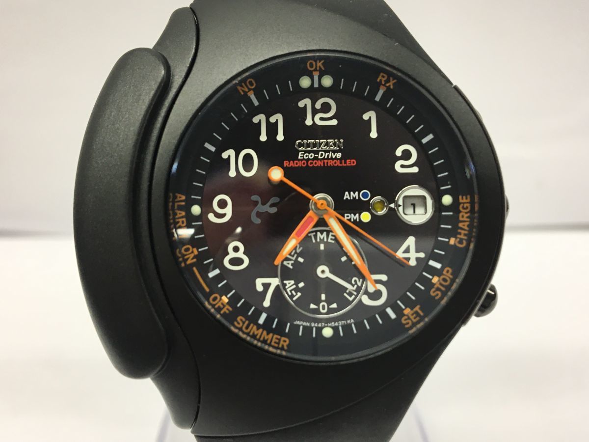 【傷や汚れあり】B676-A55-14 CITIZEN シチズン 9447-H31080 エコドライブ 電波時計 電波ソーラー メンズ ...