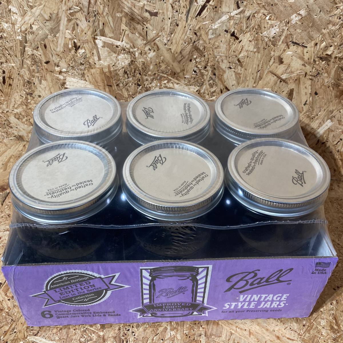 Mason Jar Lid Ball Mason Jar Pint 16oz - Improved Purple Collector's ...