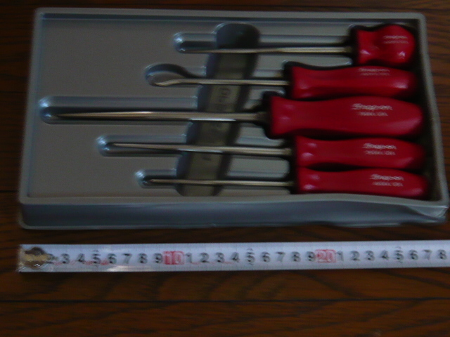 【未使用】☆Snap-on☆スナップオン☆絶版品☆旧ロゴ☆Awl 5本セット☆7ASAA、6ASAA、5ASAA、4ASAA、4ASHA ...