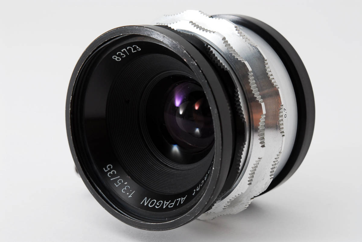 【やや傷や汚れあり】 希少 アルパ シャハト ALPA Schacht アルパゴン Alpagon 35mm F3.5 ALPA用 単焦点 ...