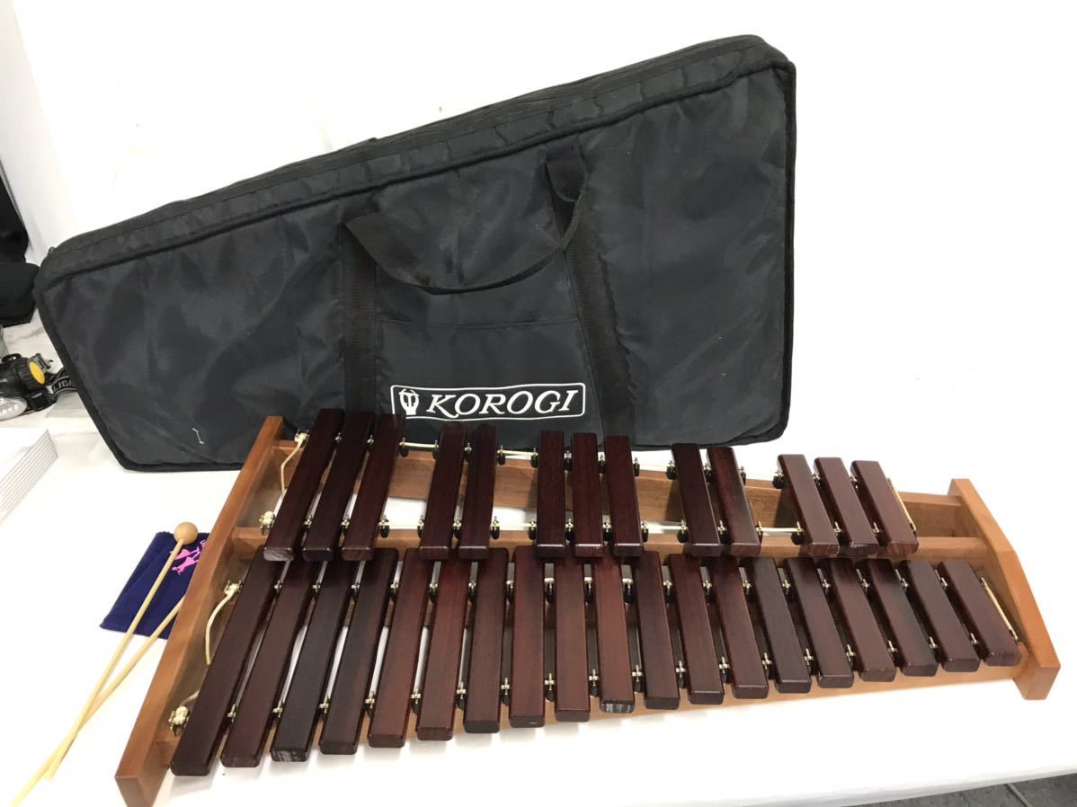 【傷や汚れあり】【引き取り限定・神戸】KOROGI コオロギ 卓上 木琴 Xylophone シロフォン ECO32 32音 卓奏 打楽器 ...