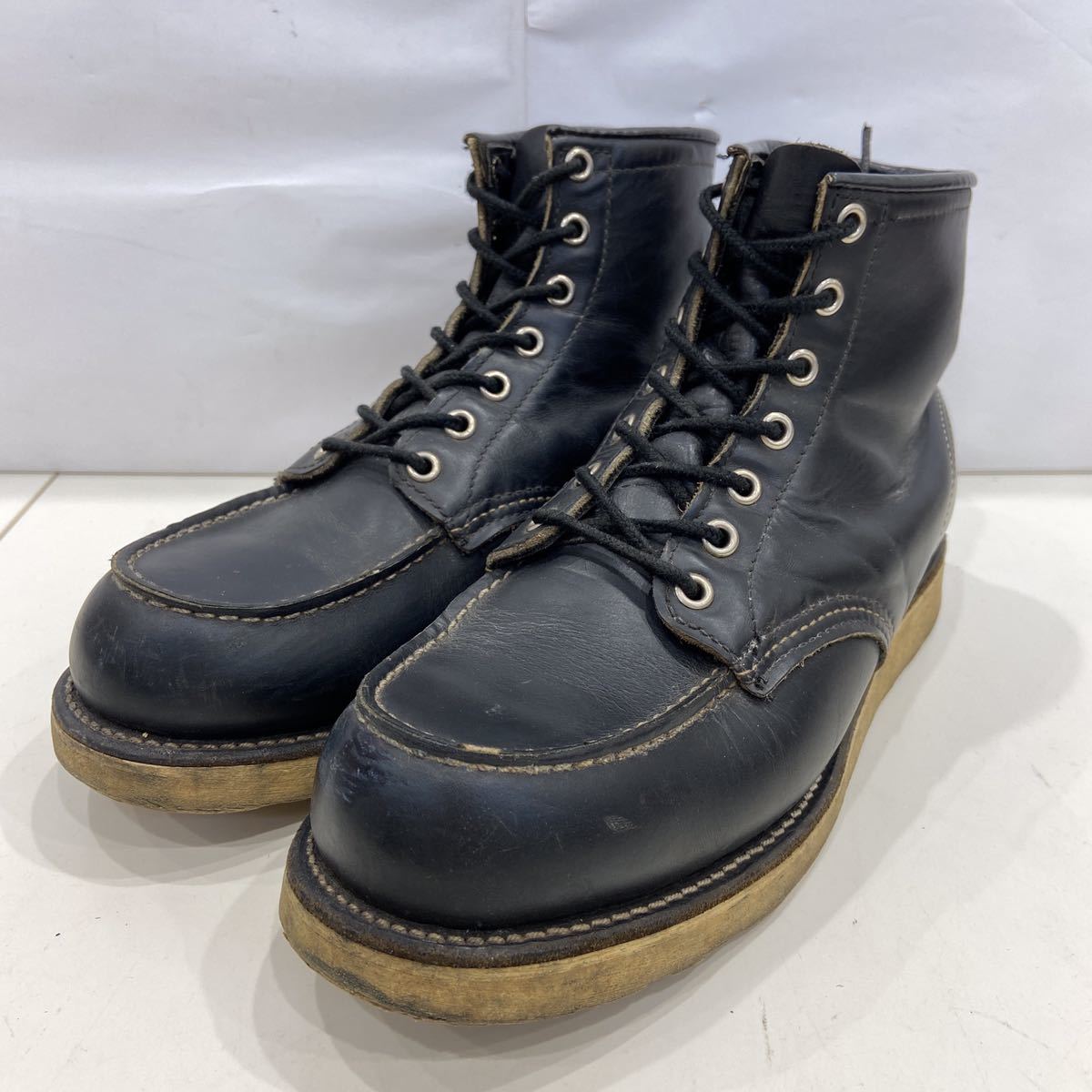 【傷や汚れあり】【RED WING レッドウィング】90s 99年製 8179 刺繍羽タグ アイリッシュセッター モックトゥブーツ US8 E ブラック レザー 2209okiの落札情報詳細 ...