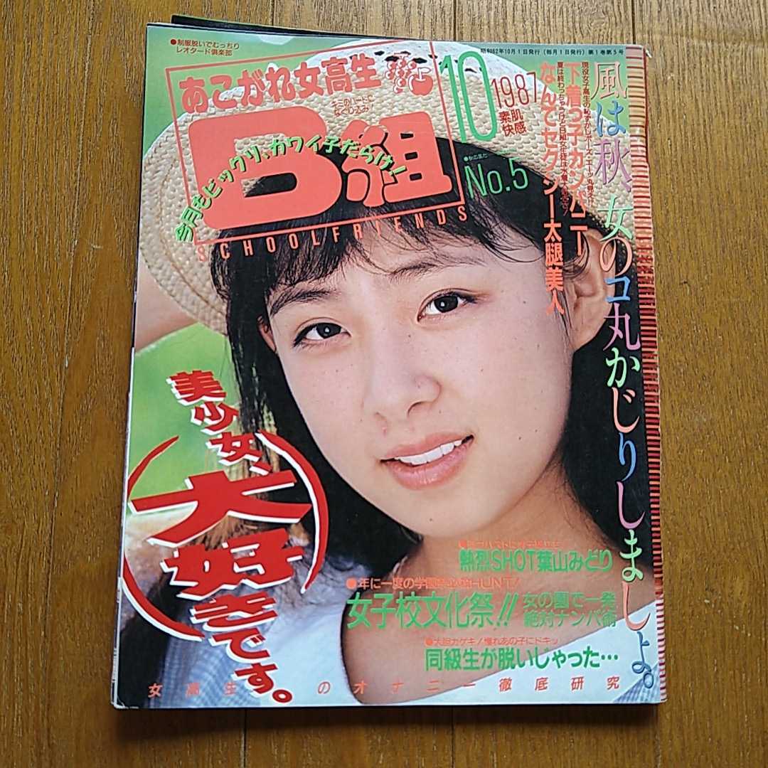 【傷や汚れあり】あこがれ女高生b組 昭和62年8月 中古 の落札情報詳細 ヤフオク落札価格情報 オークフリー