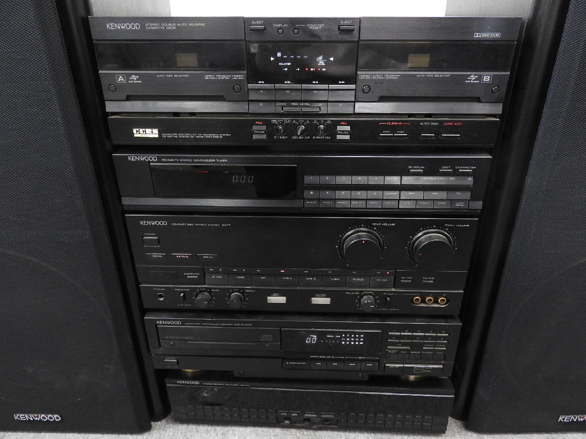 【傷や汚れあり】☆kenwood ケンウッド Ge 77e S V77e X 7e T 7e A 7e Dp 5e システムコンポ ☆ジャンク