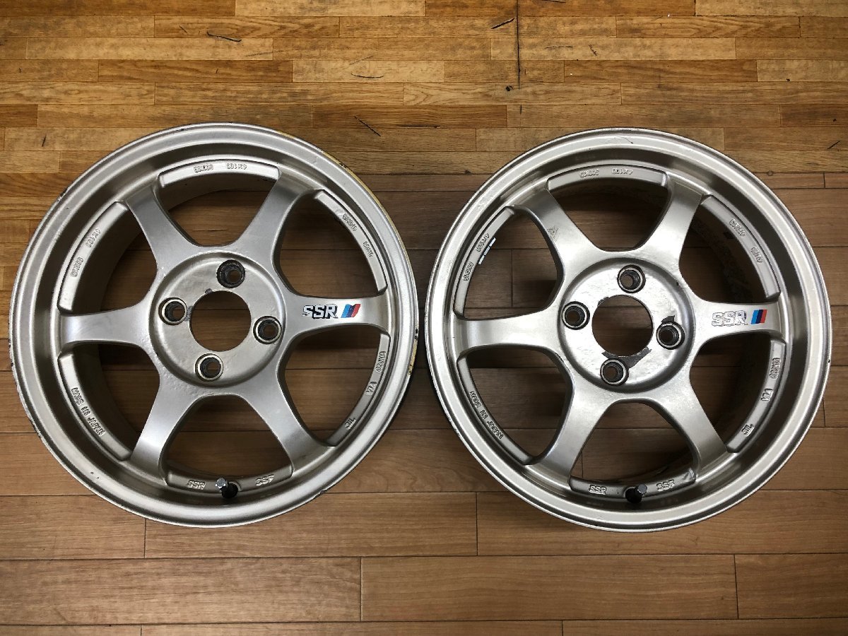 【全体的に状態が悪い】TANABE タナベ SPEED STAR スピードスター SSR TYPE-C タイプC 【 15インチ 5.5J PCD100 4H +42 】 2本のみ ゴールド ...