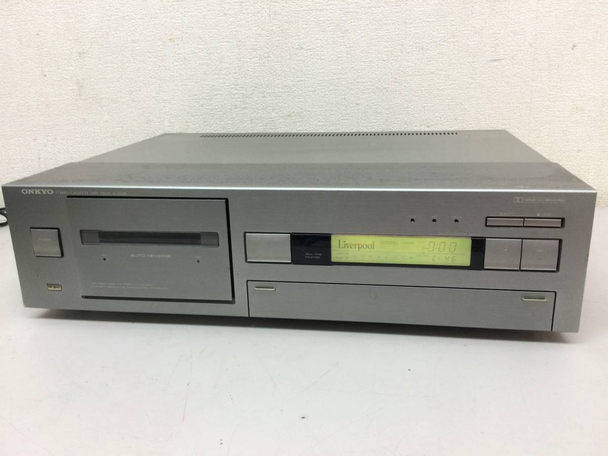 【傷や汚れあり】ONKYO オンキョー オートリバース カセットデッキ K-200Rの落札情報詳細 - ヤフオク落札価格検索 オークフリー