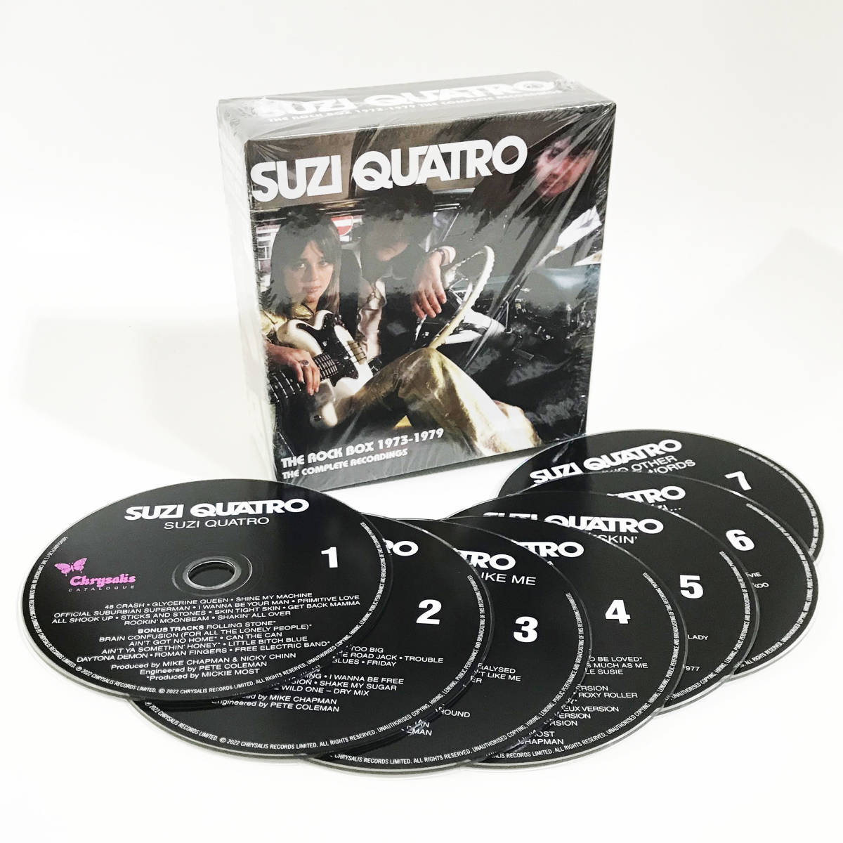 【やや傷や汚れあり】【送料無料！】Suzi Quatro スージー・クアトロ 7CD+DVD「The Rock Box 1973-1979 ...