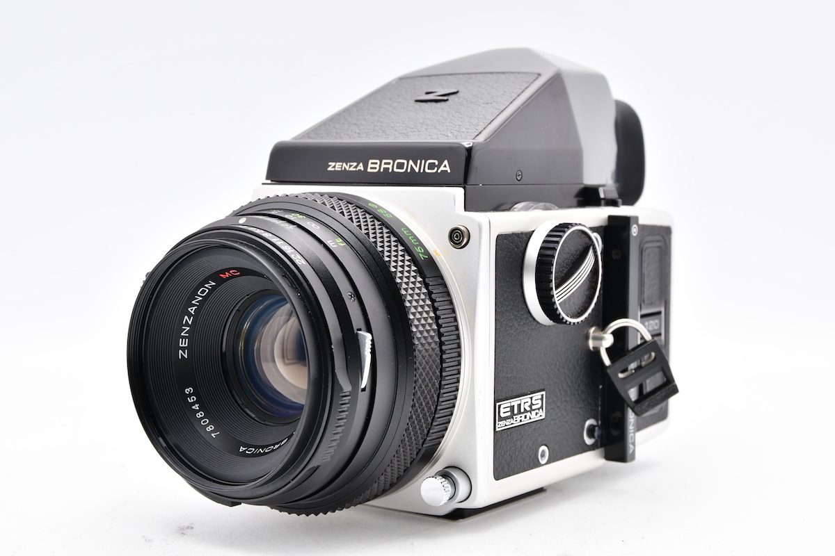 【やや傷や汚れあり】ZENZA BRONICA ETR S + ZENZANON MC 75mm F2.8 ゼンザブロニカ 中判フィルムカメラ 単焦点レンズ 03574の落札情報詳細 ...