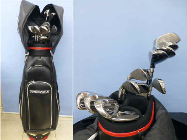 【傷や汚れあり】Daiwa/ダイワ THEOREX ST-1 セオレックス ゴルフクラブフルセット 13本 THEOREX キャディーバッグ ...