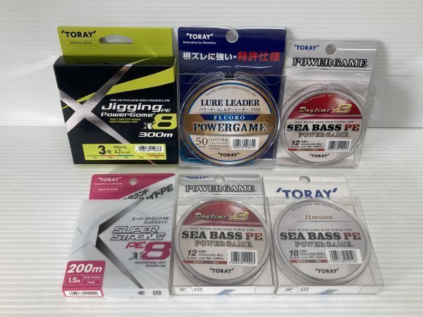 【未使用】N444-221004-125 TORAY 東レ POWER GAME SEA BASS PE SUPER STRONG PE8 JIgging PE 6点セット 未使用の落札情報 ...