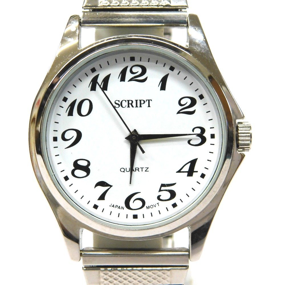 【目立った傷や汚れなし】Hn584331 腕時計 J.AXIS SCRIPT メンズ腕時計 SS クォーツ 白文字盤 中古・美品の落札情報詳細 - ヤフオク落札価格検索 オークフリー