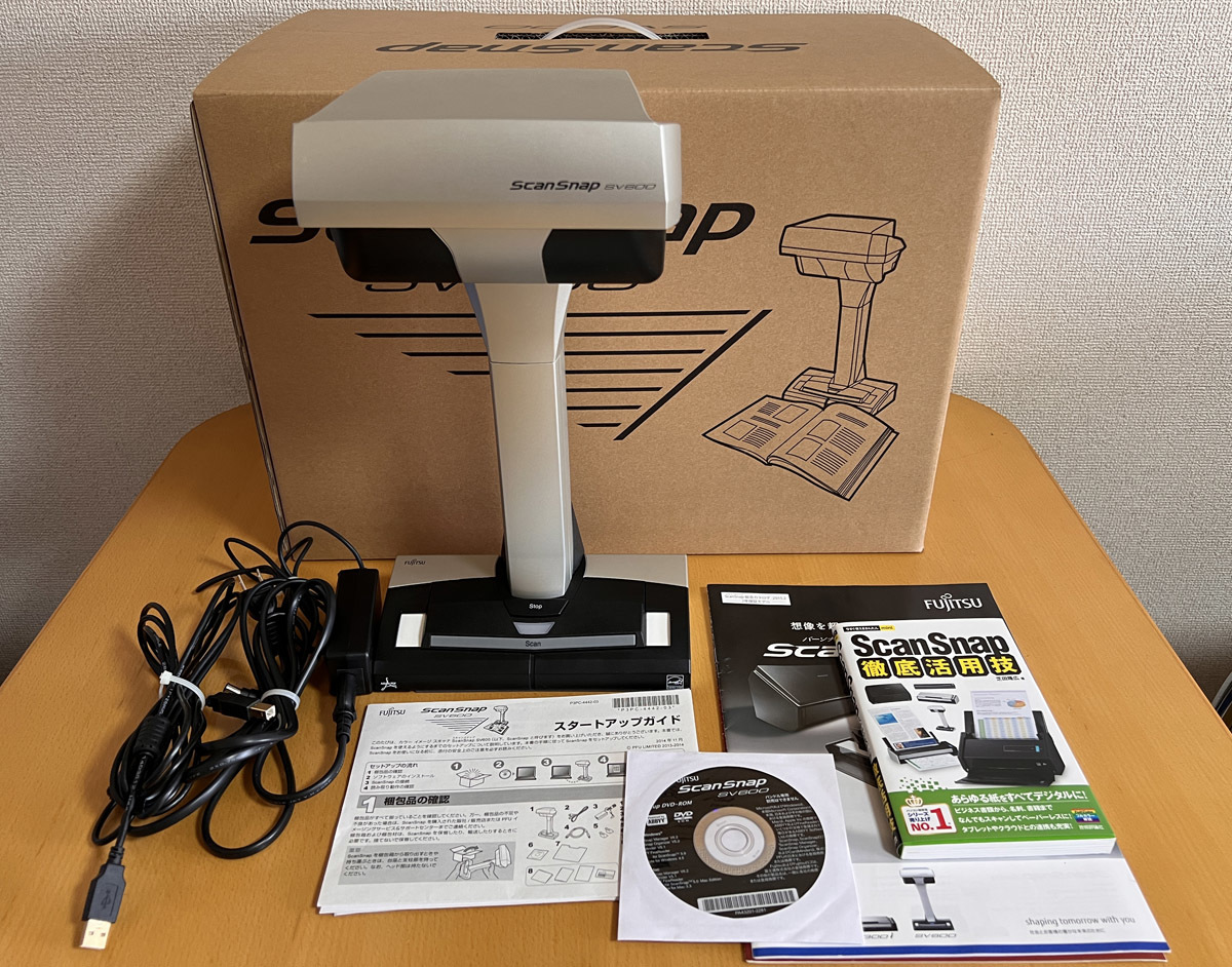 【目立った傷や汚れなし】富士通 PFU ScanSnap SV600 スキャンスナップ オーバーヘッド型卓上スキャナー 元箱 付属品付 ジャンク品扱い】非破壊用の落札情報詳細 - Yahoo ...