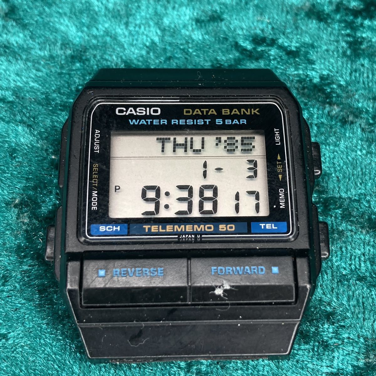 希少 カシオ 腕時計 データバンク150 DBC-1500 クォーツ デジタル 多機能 蓄光 CASIO DATE BANK150 メンズ腕 ...