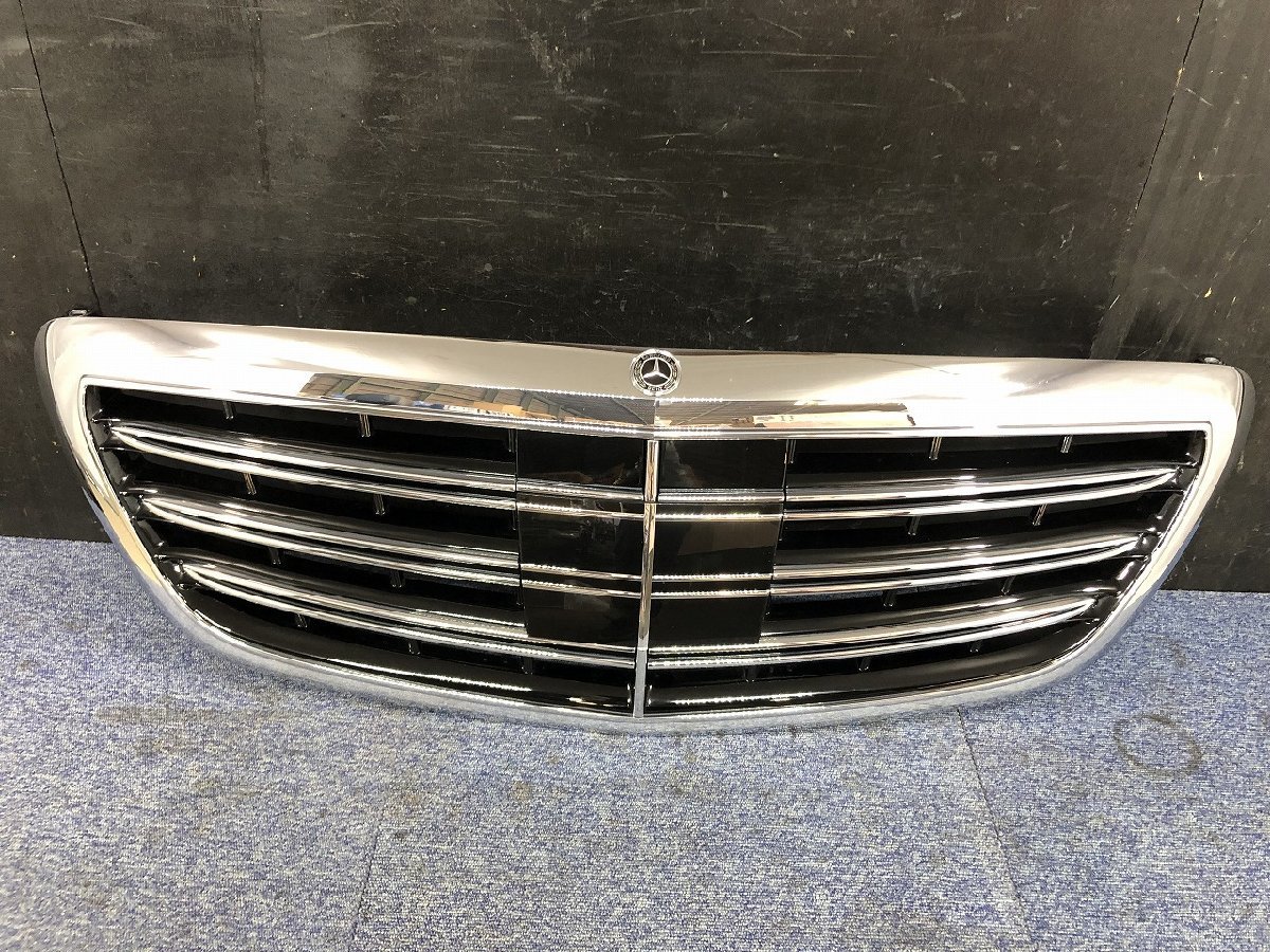 【やや傷や汚れあり】Mercedes Benz メルセデスベンツ Sクラス W222 後期 純正 フロントグリル ラジエーターグリル ...