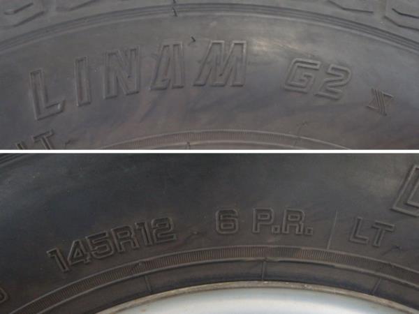 【やや傷や汚れあり】S830 オーツ LINAM G2 145R12 12X4.00B +46 鉄 2020-2021年 ダイハツ スズキ ...