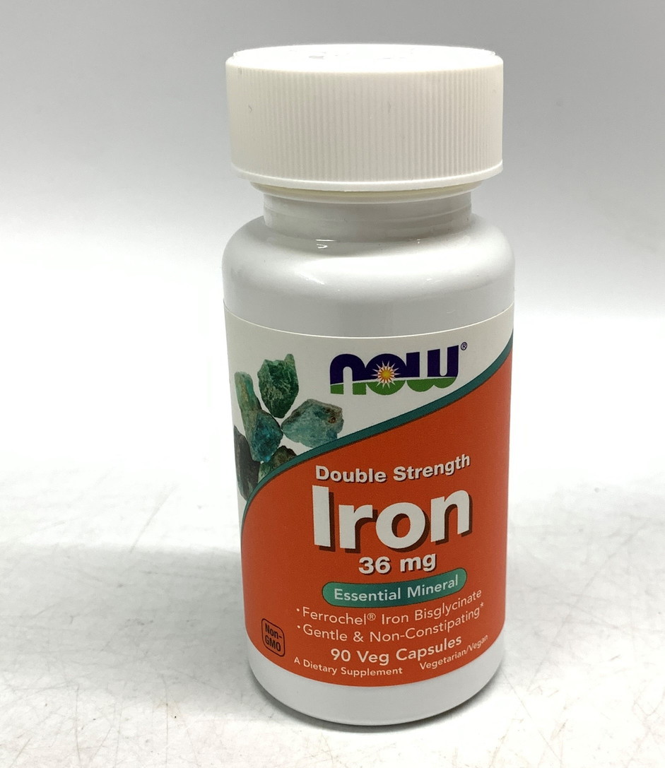 【未使用】 NOW IRON 36mg 90VegCapsules 【賞味期限：2023年11月】 海外 サプリ 鉄分 ナウフーズ / 未開封 ...