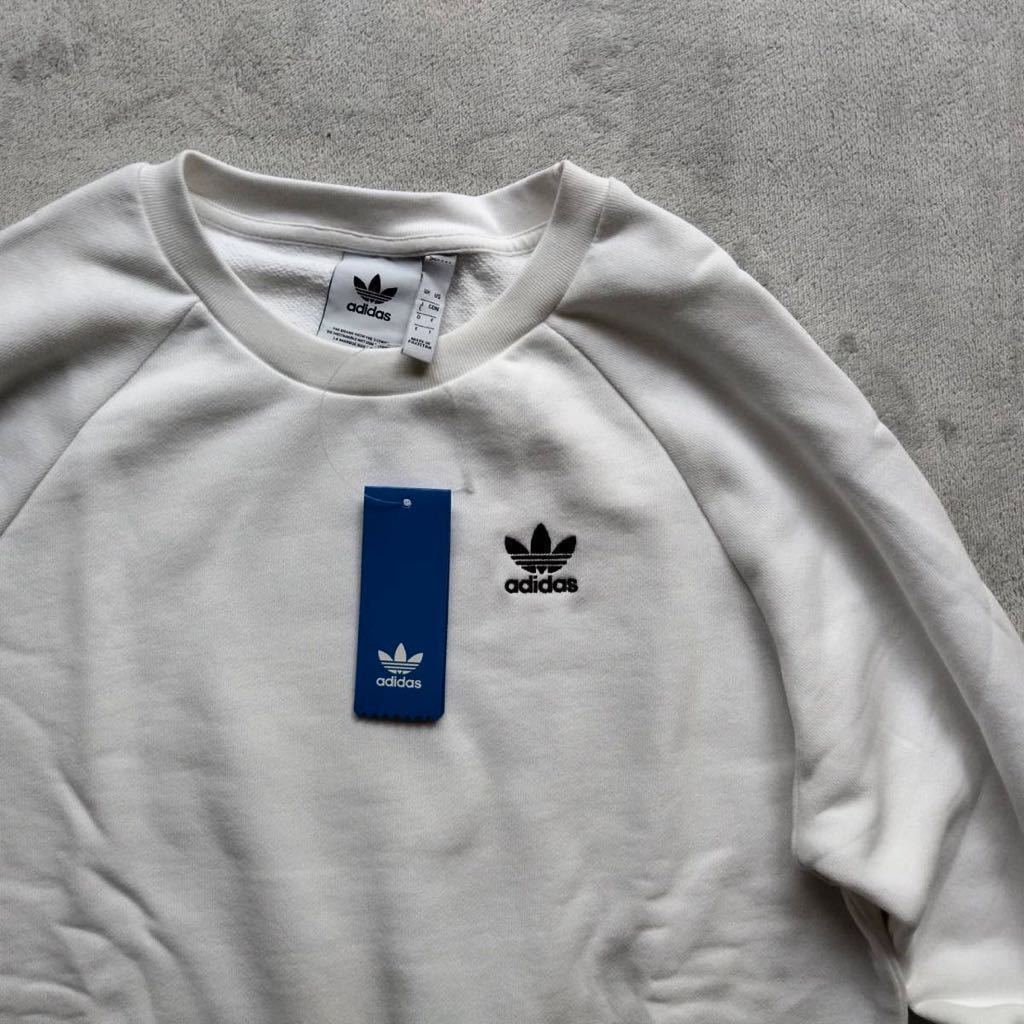 【未使用】3XL （2XO）新品正規品 adidas アディダス オリジナルス スウェット トレーナー 長袖シャツ 白 ホワイト パーカー ...