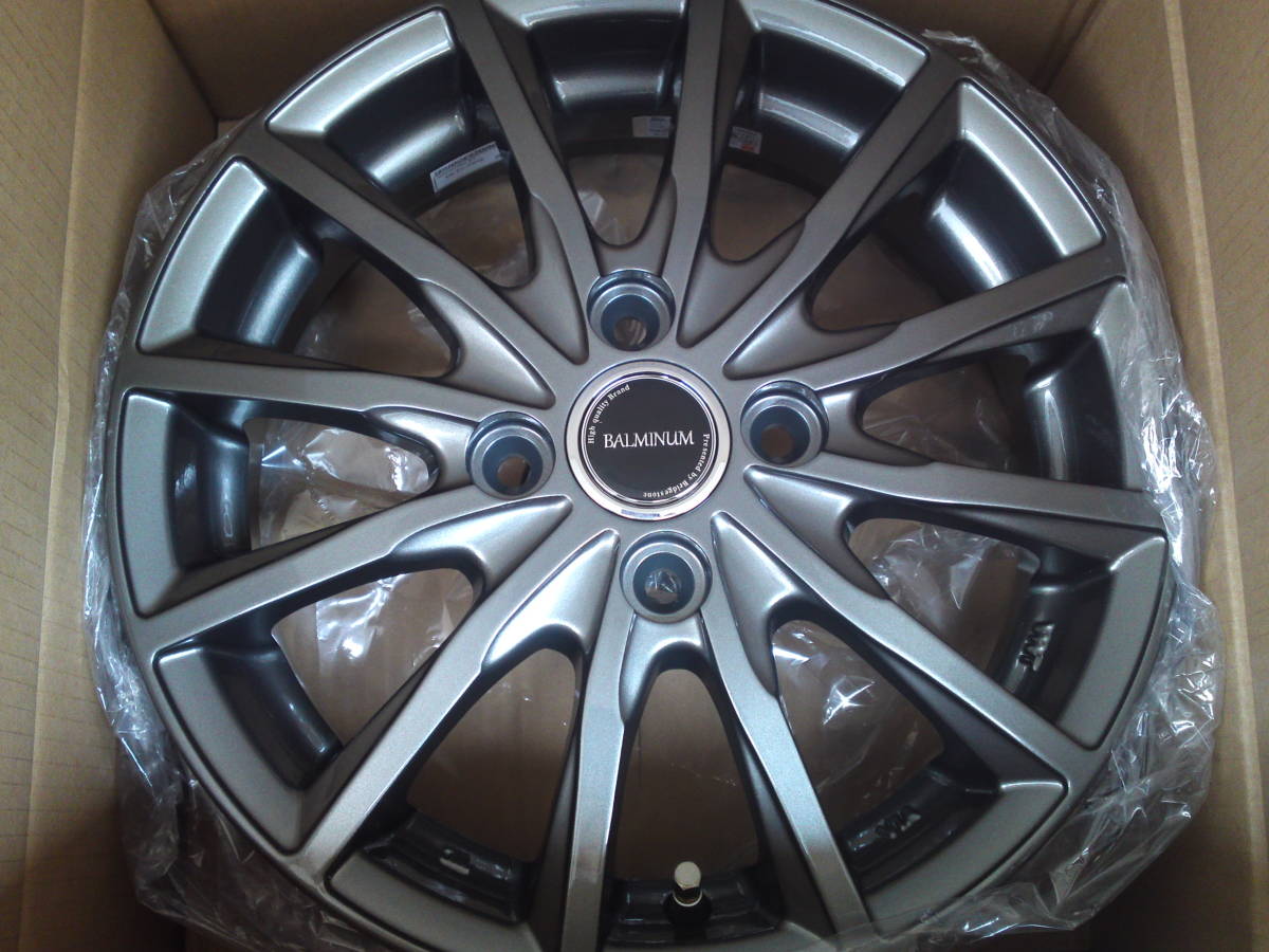 【未使用】ブリヂストン アルミホイール 14インチ バルミナ AR12 新品 1台分 の落札情報詳細| ヤフオク落札価格情報 オークフリー