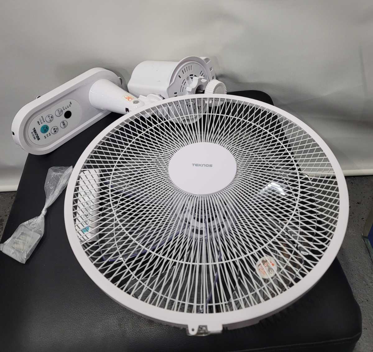 【目立った傷や汚れなし】S-361 TEKNOS(テクノス) 35cm羽根 フルリモコン 壁掛け扇風機 7枚羽根 DCモーター搭載 DC扇風機 KI-DC366 ホワイト の落札情報詳細 ...