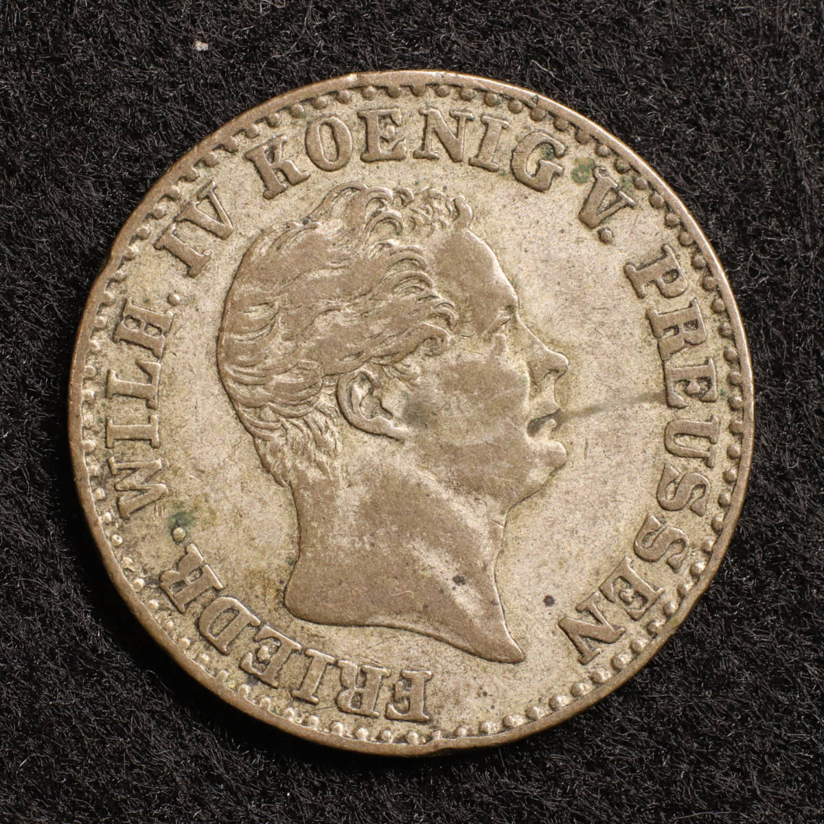 【傷や汚れあり】KM#444/ドイツ連邦 プロイセン王国 ヴィルヘルム4世 2 1/2ジルバーグロッシェン銀貨（1851）[E793]コイン ...