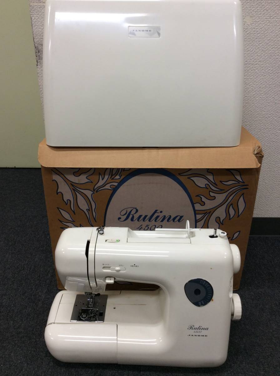 【やや傷や汚れあり】#5932 JANOME ジャノメ 家庭用 ミシン Rutina 4500 ルティーナ 洋裁 卓上ミシンの落札情報詳細 ...