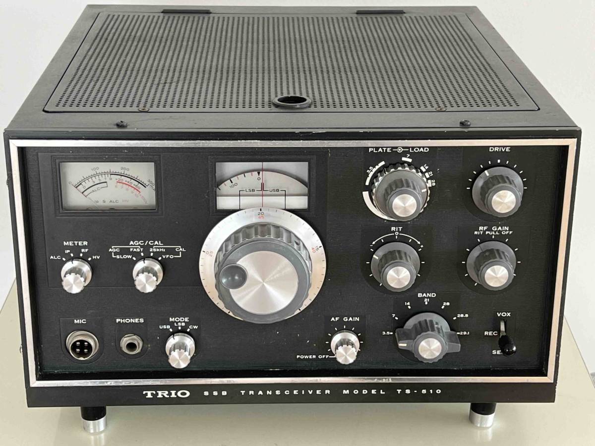 【傷や汚れあり】★TRIO TS-510 HF 真空管式トランシーバー 終段S2001×2本 100W出力型 本体のみ 動作していますが、要調整、要修理の現状扱いで！！の落札情報詳細 ...
